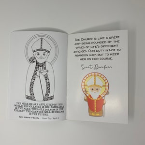 Catholic Saints Coloring Book Volume II. 6x9 Catholic Coloring Book ...