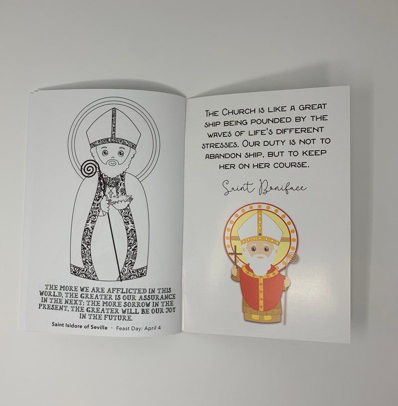 Catholic Saints Coloring Book Volume II. Catholic Coloring - Etsy