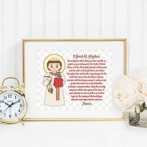 Saint Benjamin Catholic Poster Print. Catholic Wall Art - Etsy