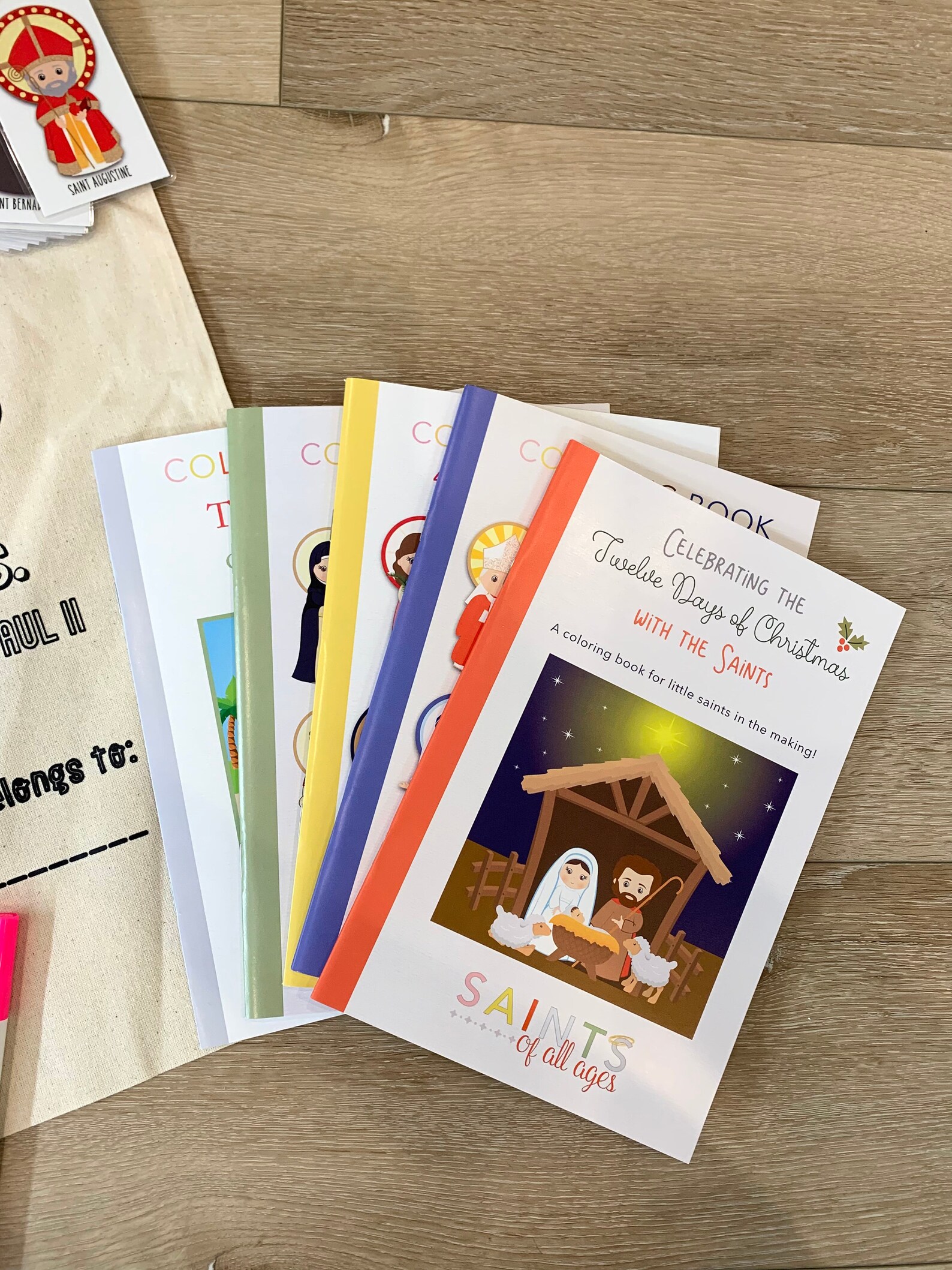Mass Bag #2 With Kids Coloring Tote Bag. Toddler Mass Bag With Coloring ...