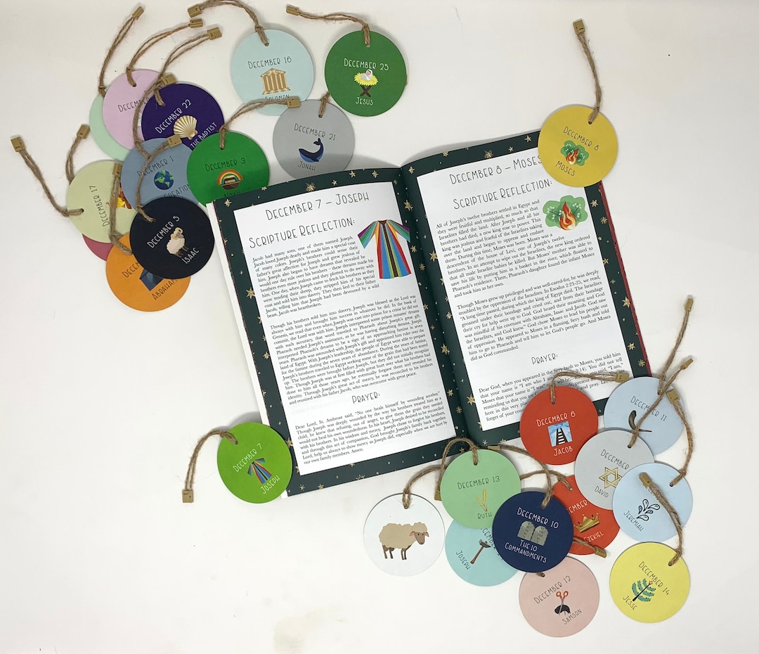 My Advent Jesse Tree Devotional Book With 25 Ornaments. 6x9 Catholic ...