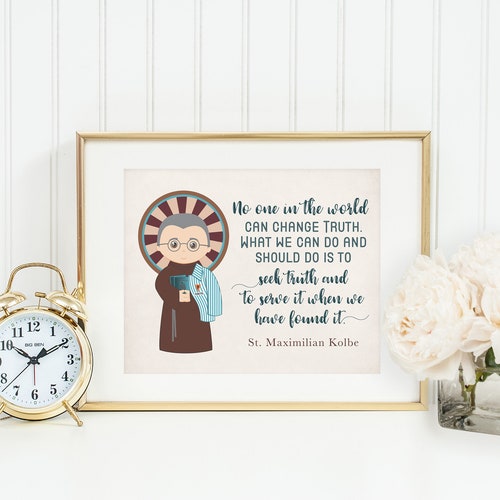 Saint ABC Poster Print. Catholic ABC Wall Art Poster. First - Etsy