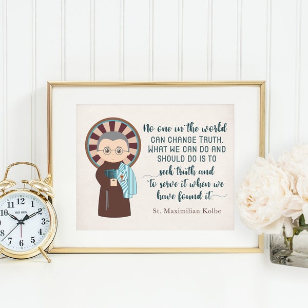 Maximilian Kolbe Poster - Etsy