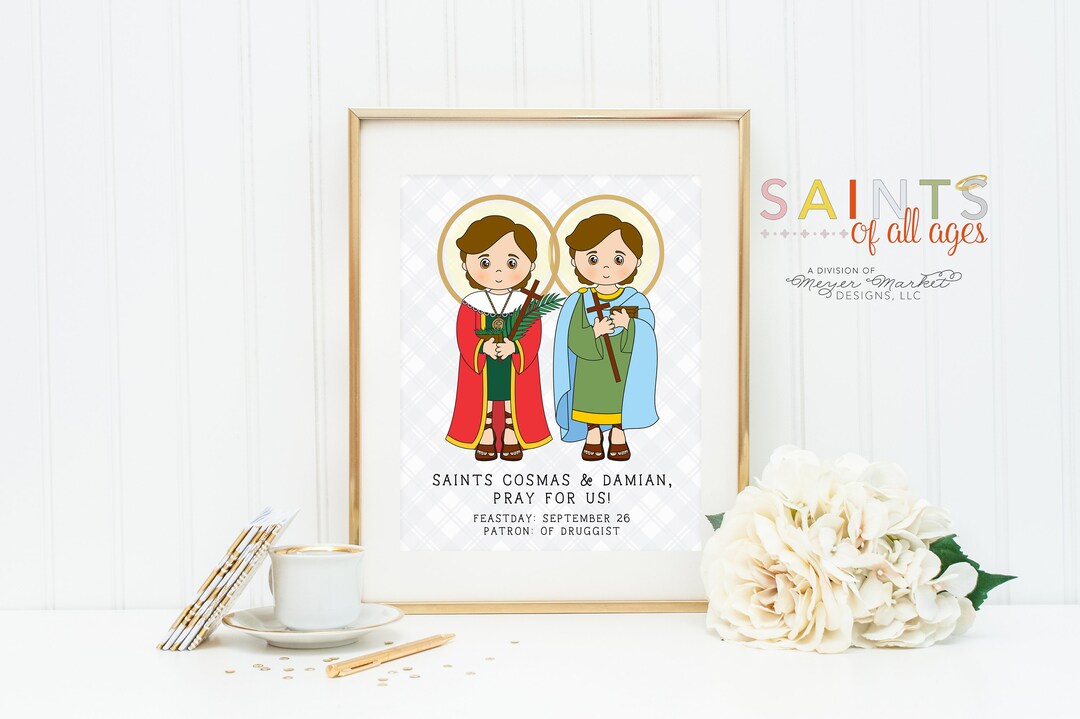 Saints Cosmas and Damian Poster Print. Sts. Cosmas and Damian Wall Art ...