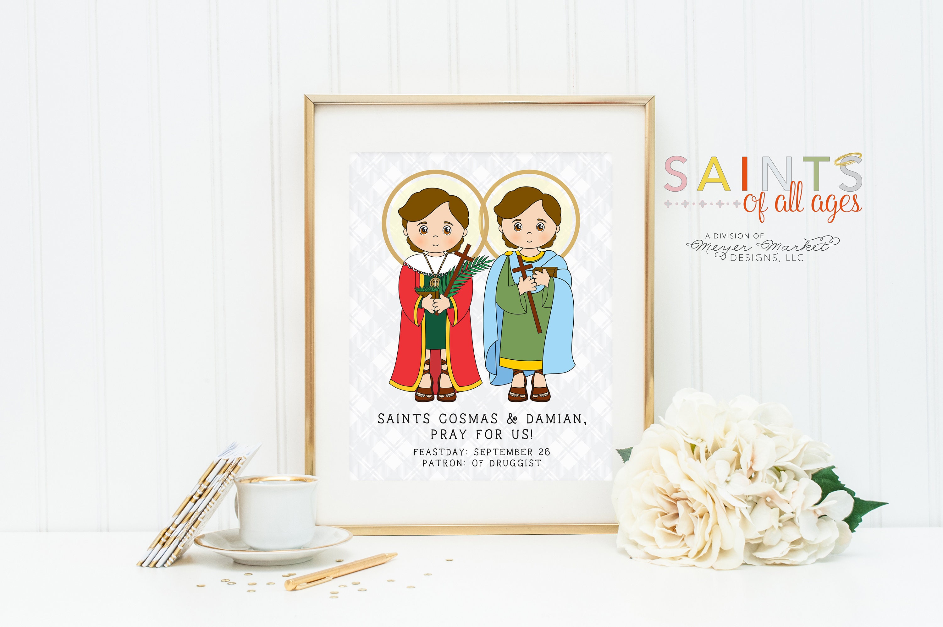 Saints Cosmas and Damian Poster Print. Sts. Cosmas and Damian Wall Art ...