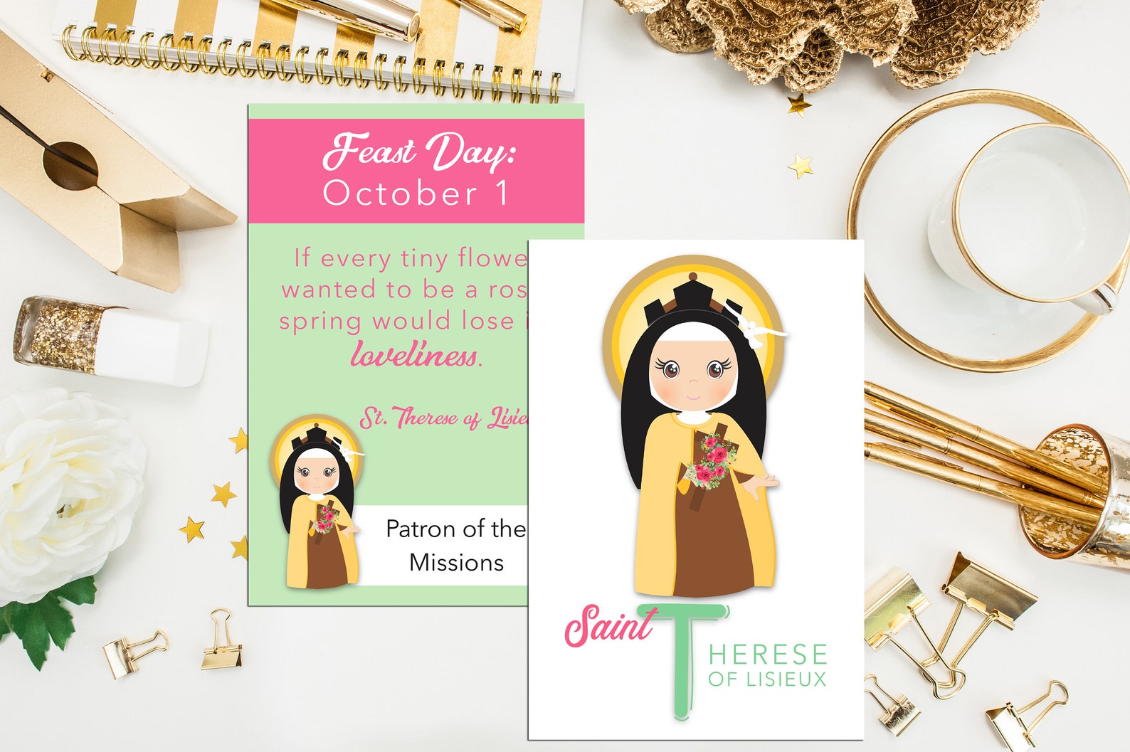 A to Z Saint Cards. Set of 26 A to Z Kids Saint Cards. First | Etsy