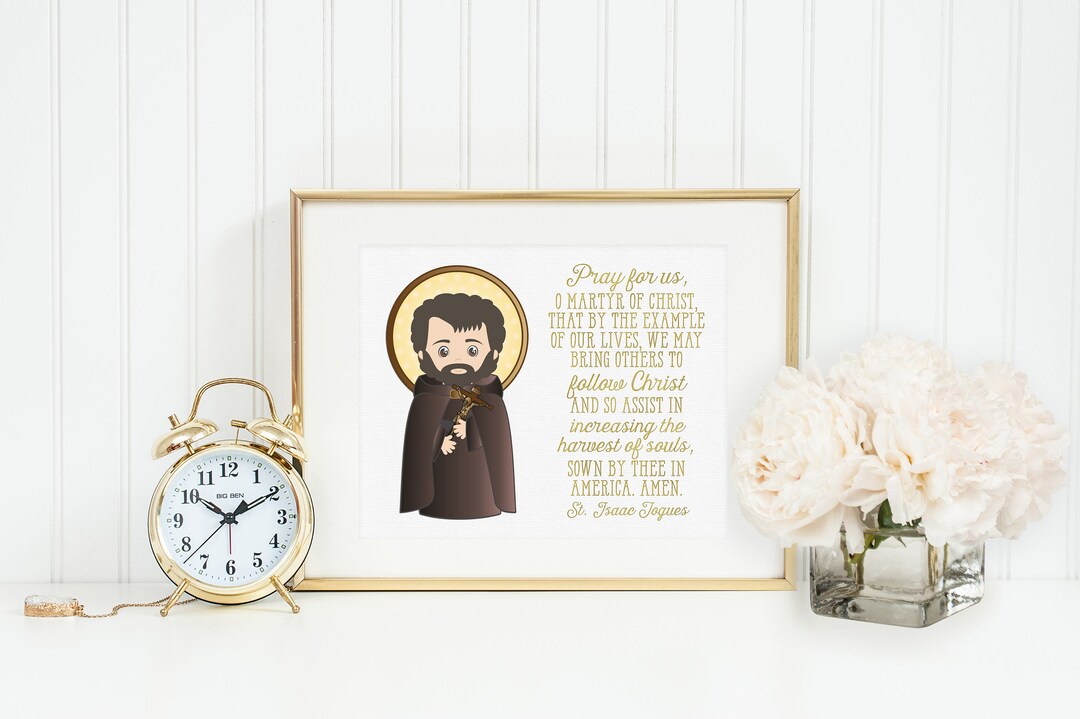 Saint Isaac Jogues Poster Print. St. Isaac Wall Art Poster. First ...