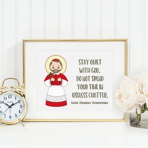 Saint Charles Borromeo Poster Print. Charles Borromeo Wall Art Poster ...