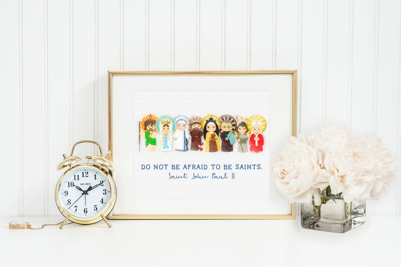 Catholic All Saints Poster Print. Catholic Wall Art Poster. | Etsy