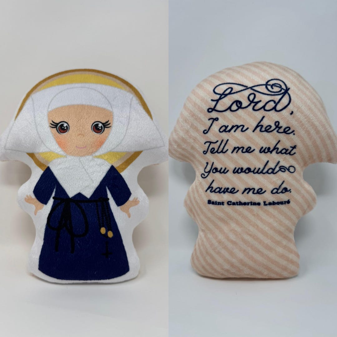 St. Catherine Laboure Stuffed Saint Doll. Saint Gift. Easter Gift ...