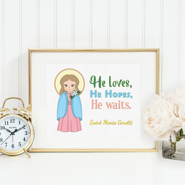St Maria Goretti Art - Etsy