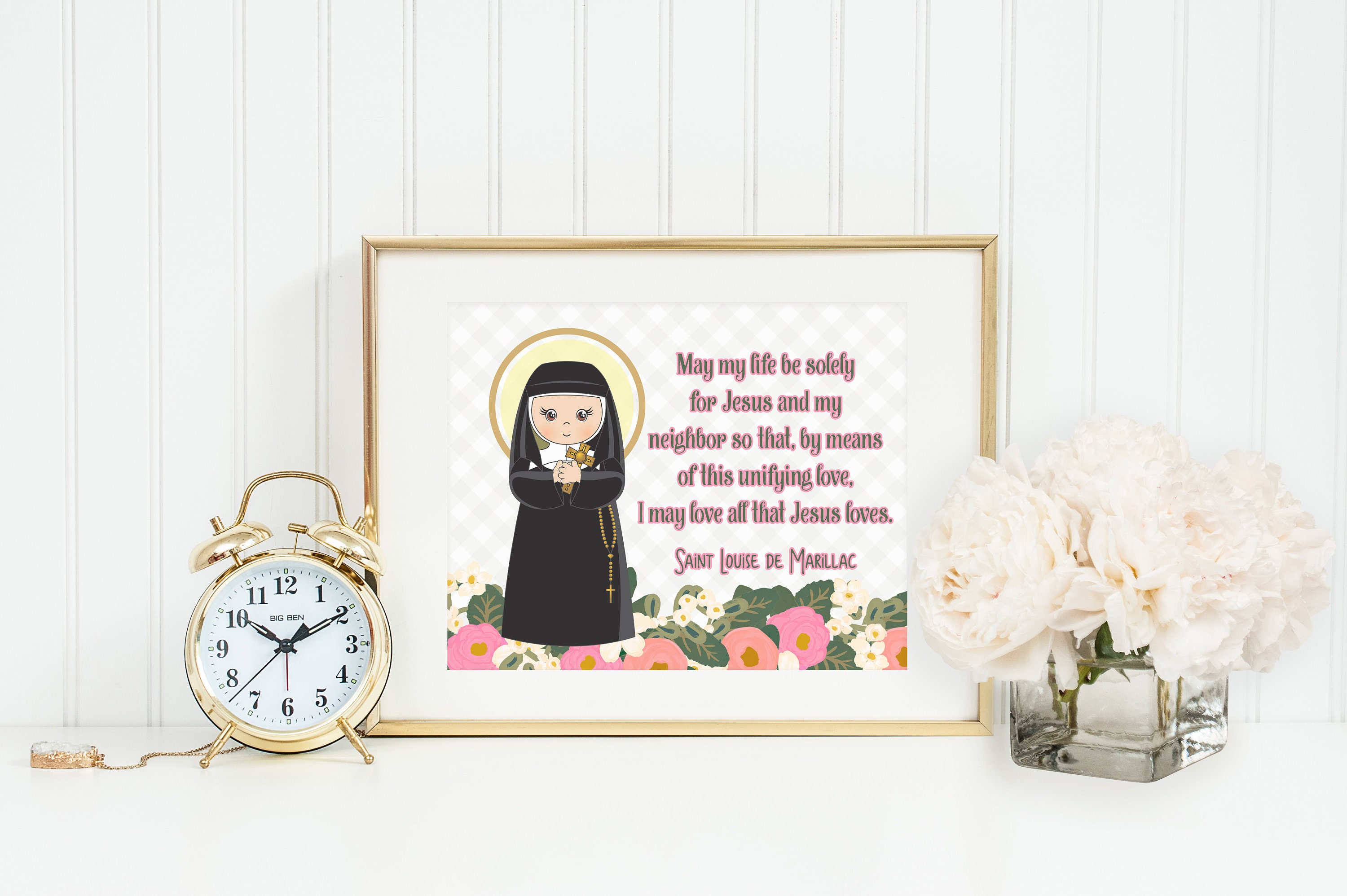 Saint Louise De Marillac Prayer Print. Saint Louise Wall Art - Etsy UK