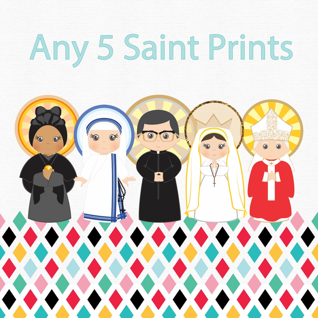 Set of Saint Prints. Any 5 or More Saint Print. Saint Print Set ...