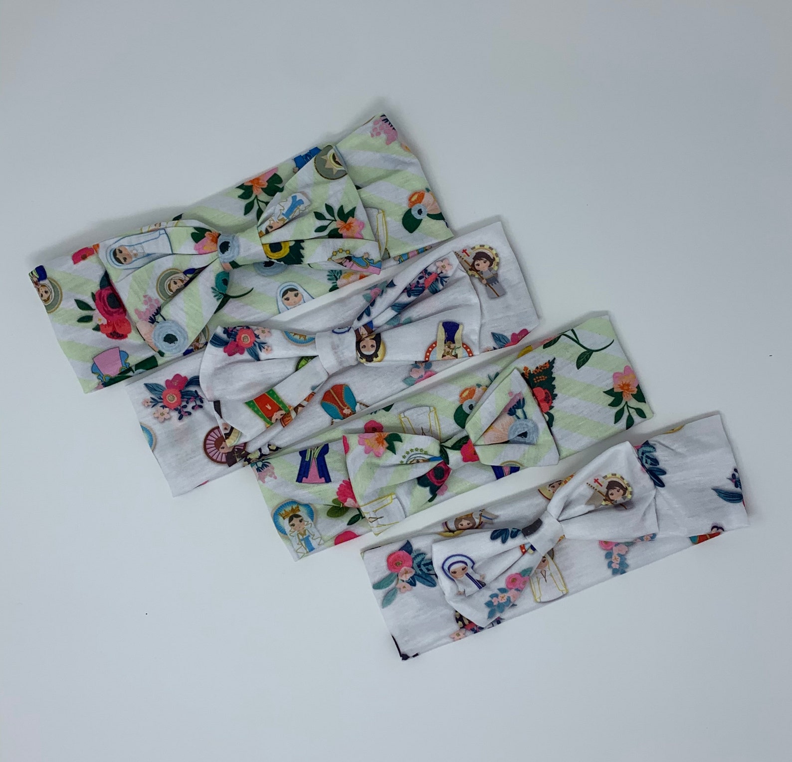 Set of 2 Girl Saint & Mary Headbands. Women Saints Headband - Etsy