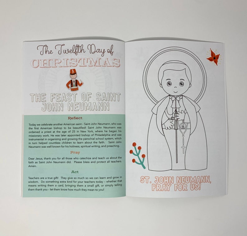 Catholic Saint Christmas Bundle. 12 Days of Christmas Catholic - Etsy