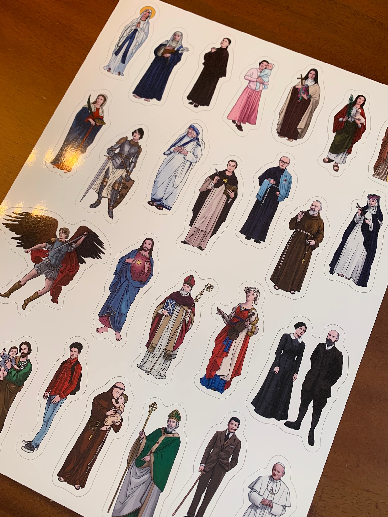Set of 26 2 Vinyl Waterproof Saint Stickers. 8.5 - Etsy