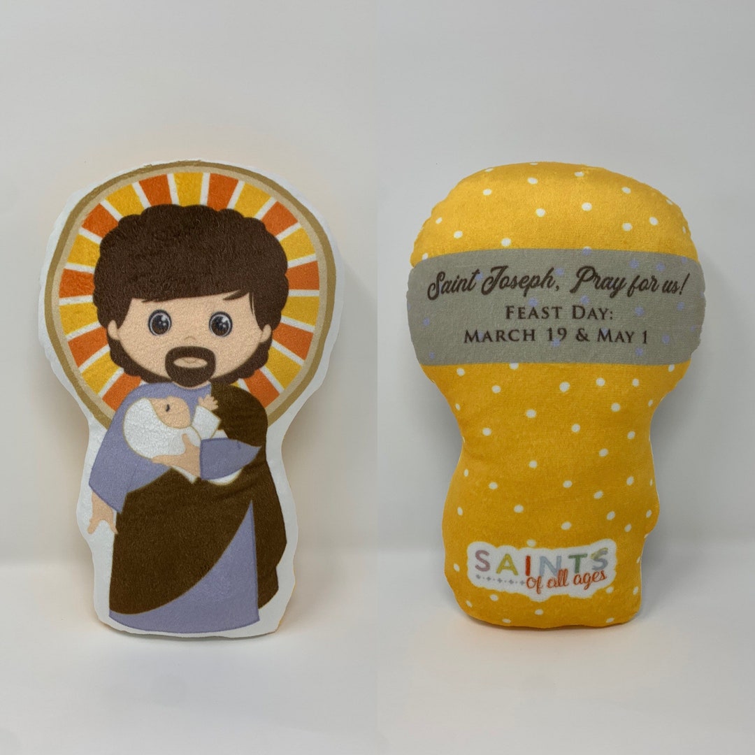 Saint Joseph Stuffed Saint Doll. Saint Gift. Easter Gift. Baptism ...