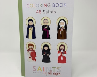 Catholic Saint Coloring Book - Etsy