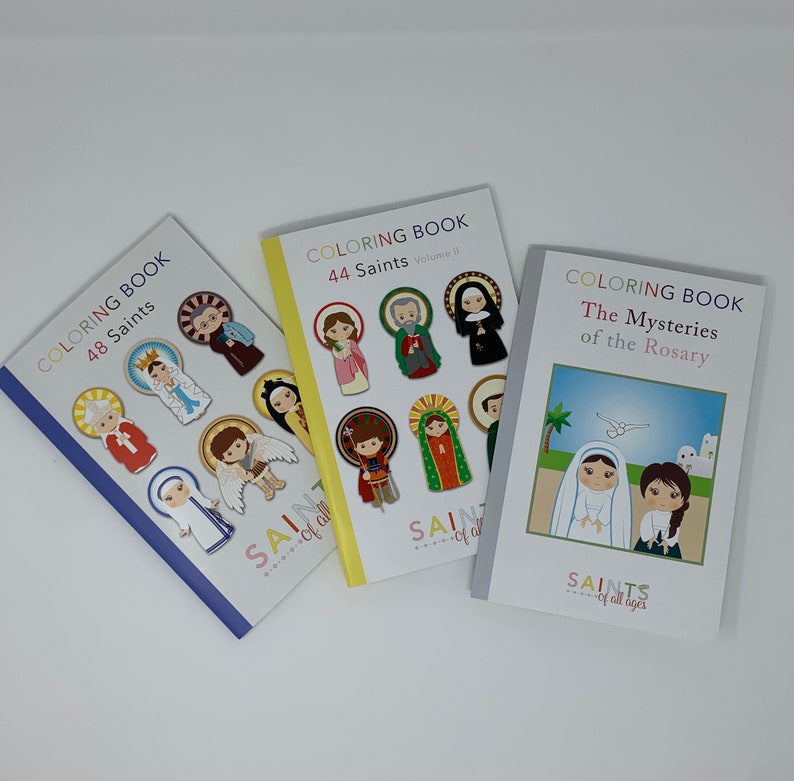 Catholic Saints Coloring Book Volume II. Catholic Coloring - Etsy