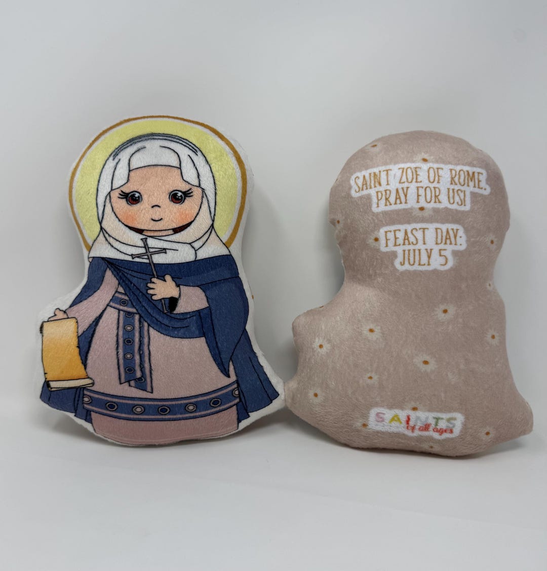 St. Zoe of Rome Stuffed Saint Doll. Saint Gift. Easter Gift. Baptism ...