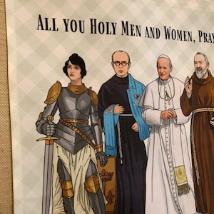 All You Holy Men and Women, Pray for Us Wall Hanging. Modern Catholic ...