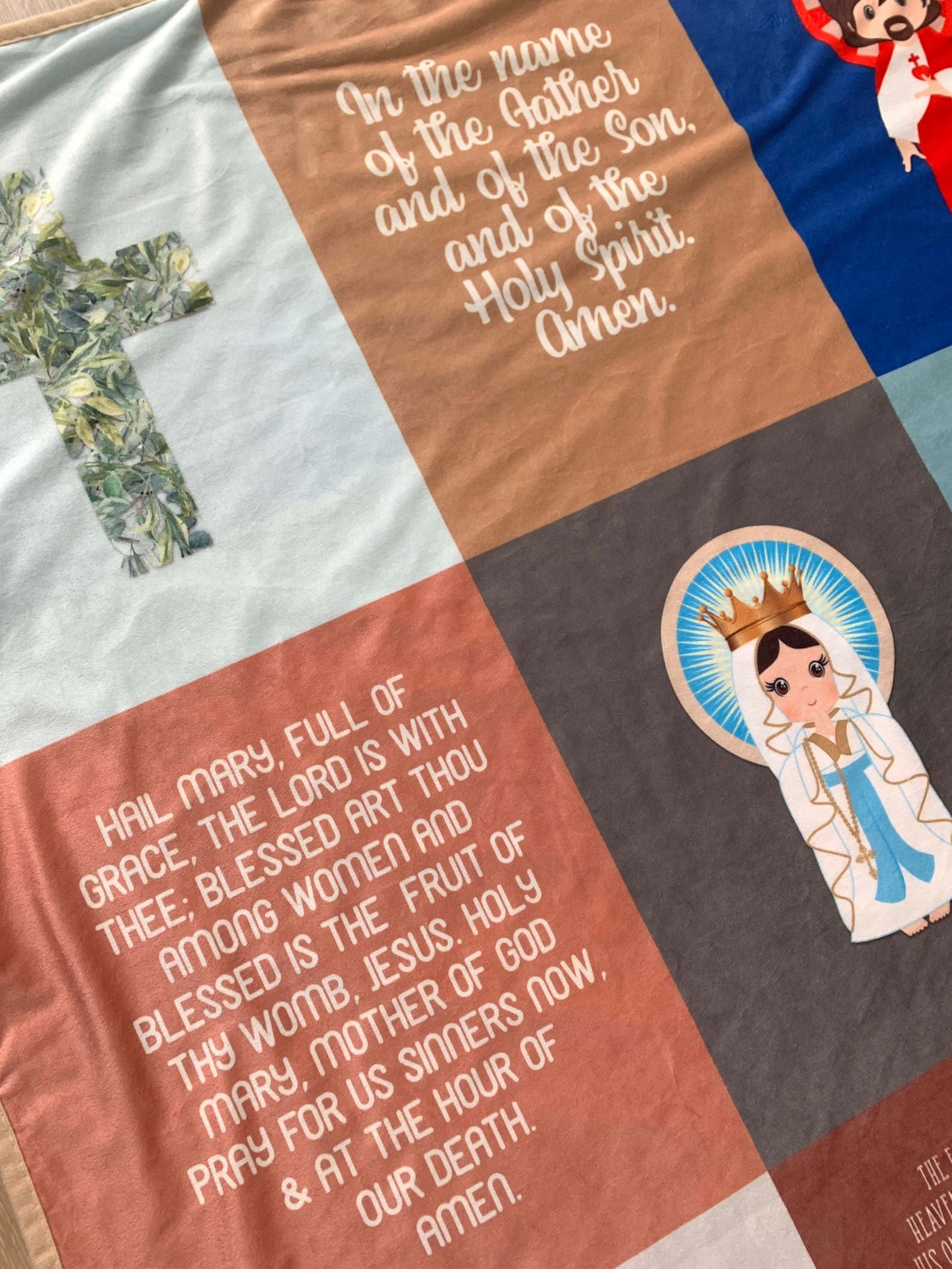 My Catholic Prayers Ultra Soft Throw Blanket. Prayer Blanket. 50 X 60 Catholic Prayers Blanket ...