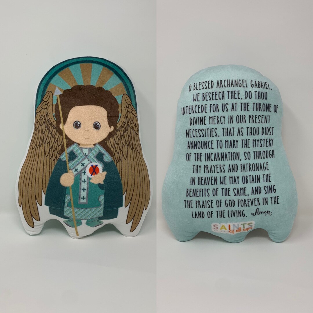 Saint Gabriel Stuffed Doll. Saint Gift. Easter Gift. Baptism. Catholic ...