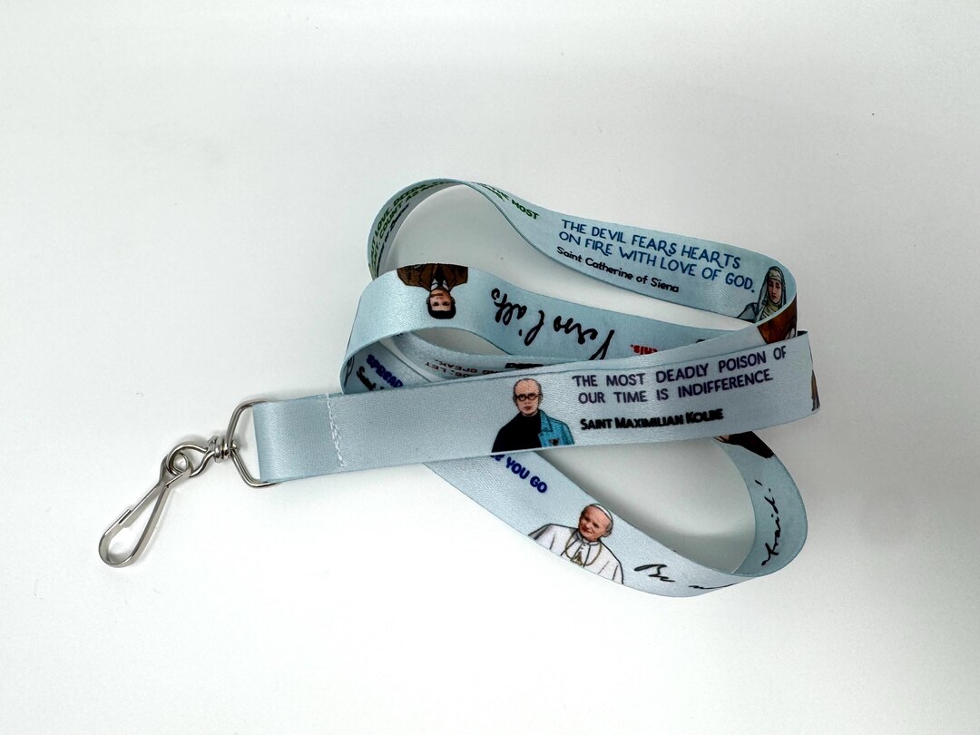 Catholic Saints Lanyard. Confirmation Gift. Catholic Christmas Gift ...