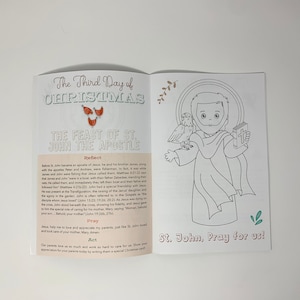 Celebrating the 12 Days of Christmas With the Saints Coloring Book. 6x9 ...