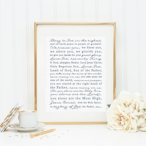 Gloria Prayer Print. Give Glory to God Print. Watercolor Prayer Print ...