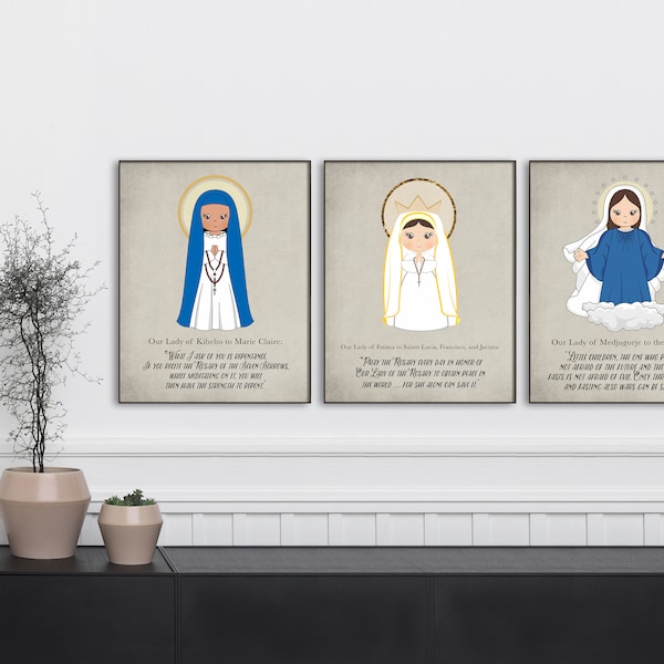 Our Lady of Fatima Poster - Etsy