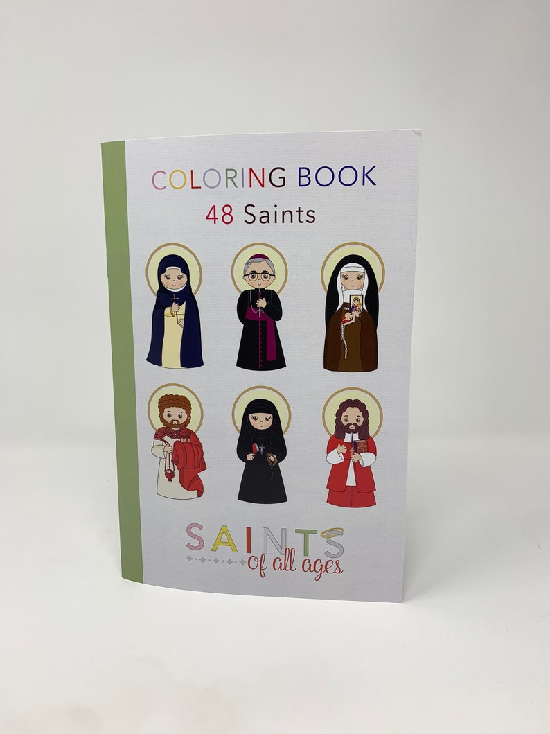 Set of 4 Catholic Kids Coloring Books. Catholic Saints - Etsy