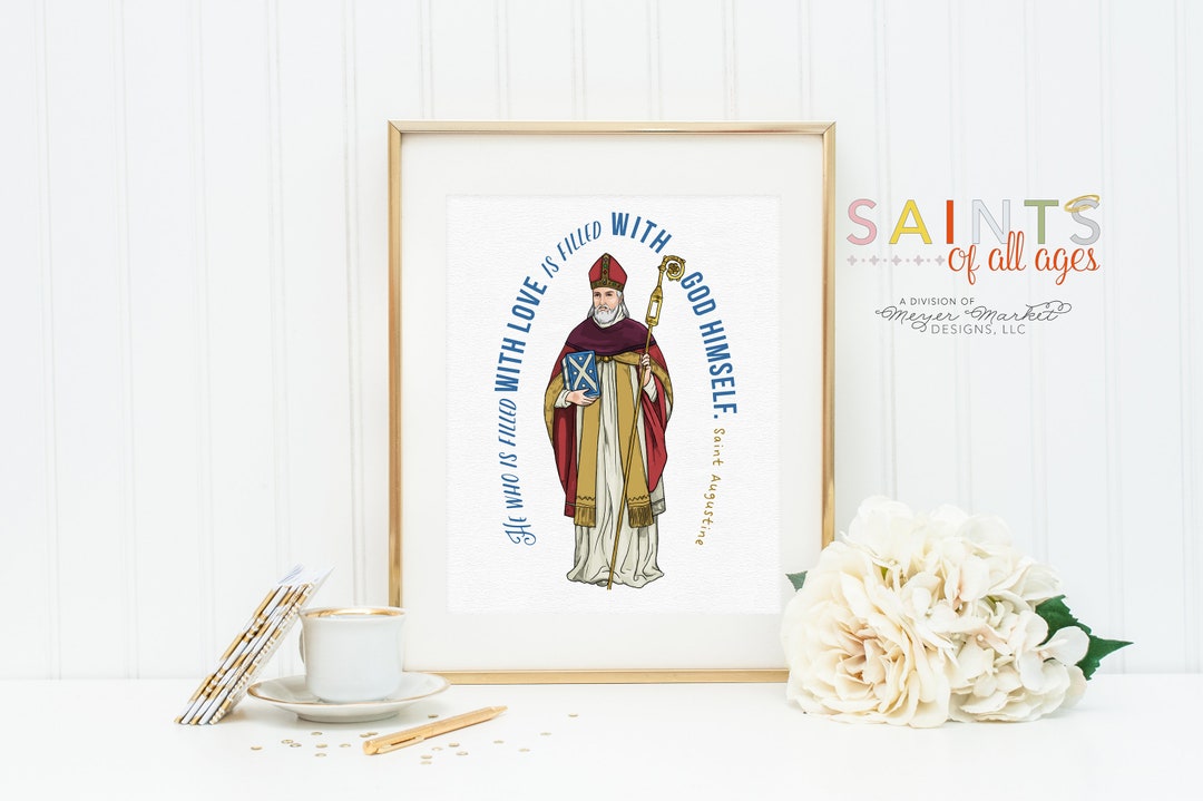 St Augustine Poster Print. St Augustine Wall Art Poster. First ...
