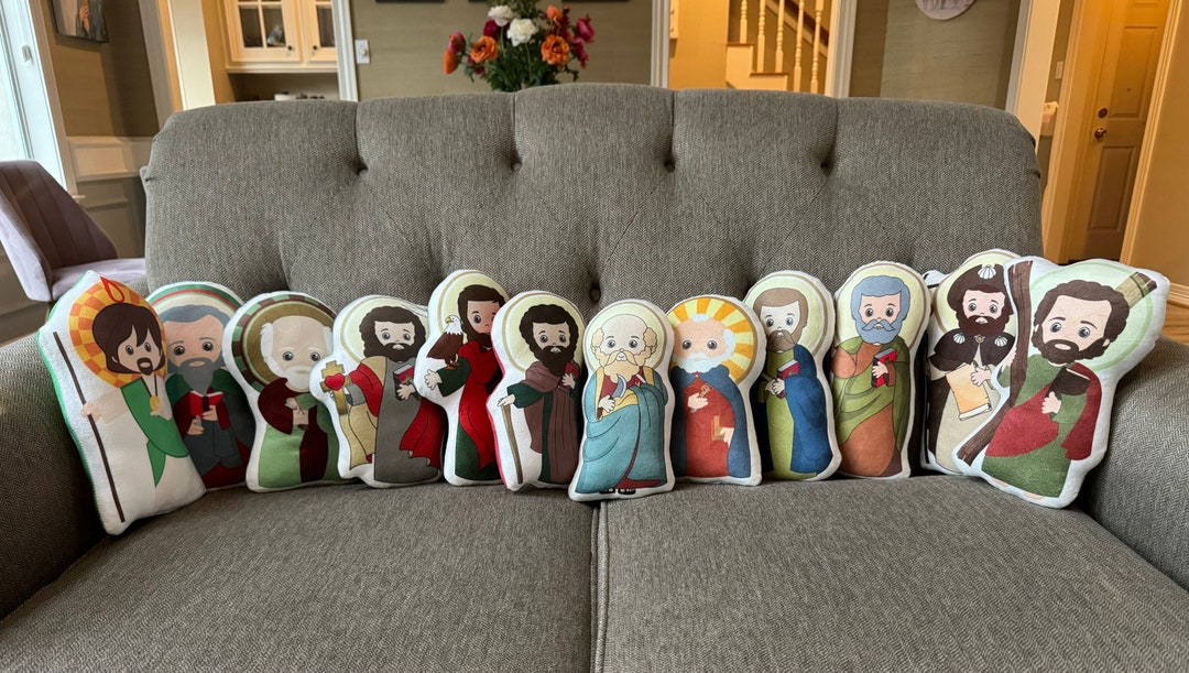Set of 12 Apostle Children's Saint Dolls. 12 Apostle Doll Set. Catholic ...