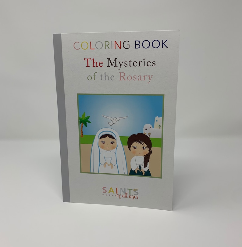Set of 7 Catholic Kids Coloring Books. 6x9 Catholic Saints Coloring ...