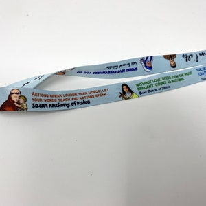 Catholic Saints Lanyard. Confirmation Gift. Catholic Christmas Gift ...