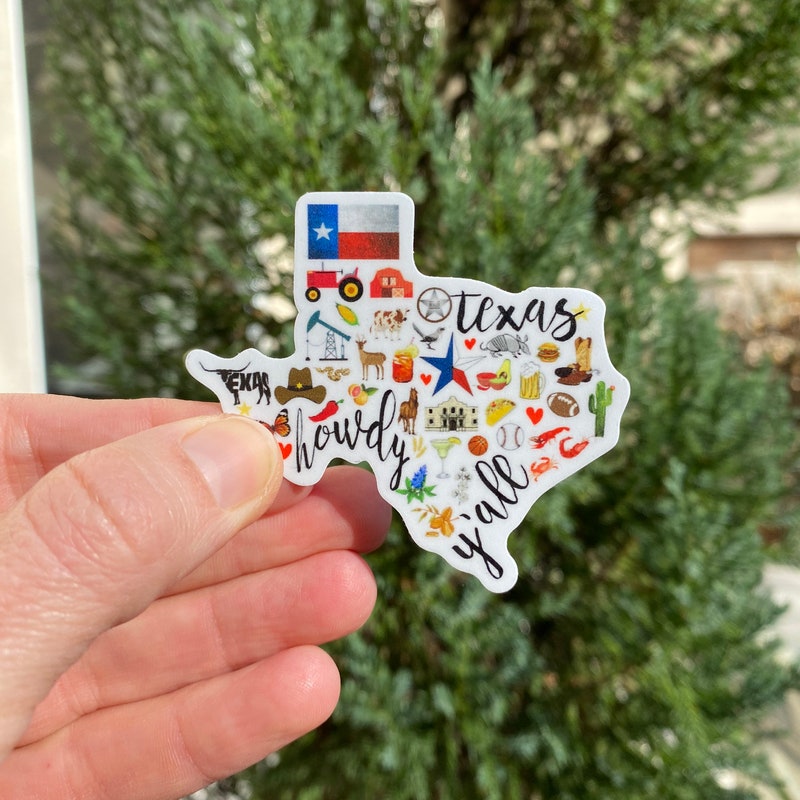 Texas Sticker - Etsy