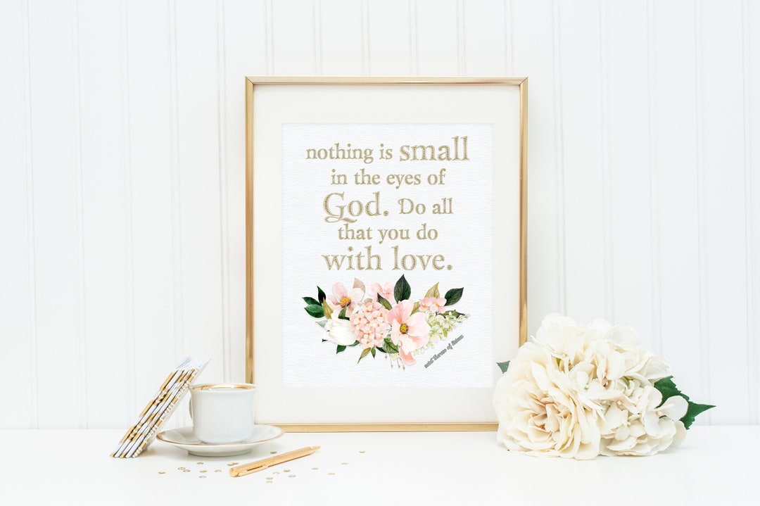 Saint Therese of Lisieux Poster Print. St. Therese Wall Art Poster ...