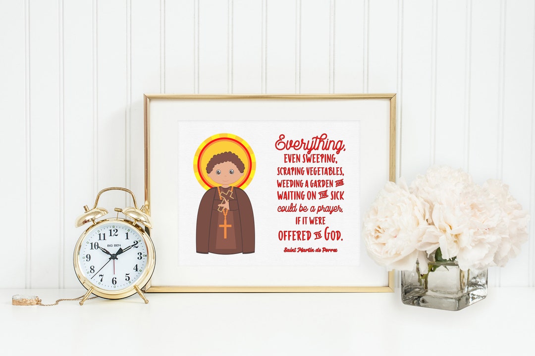 St Martin De Porres Poster Print. Saint Martin De Porres Wall Art ...
