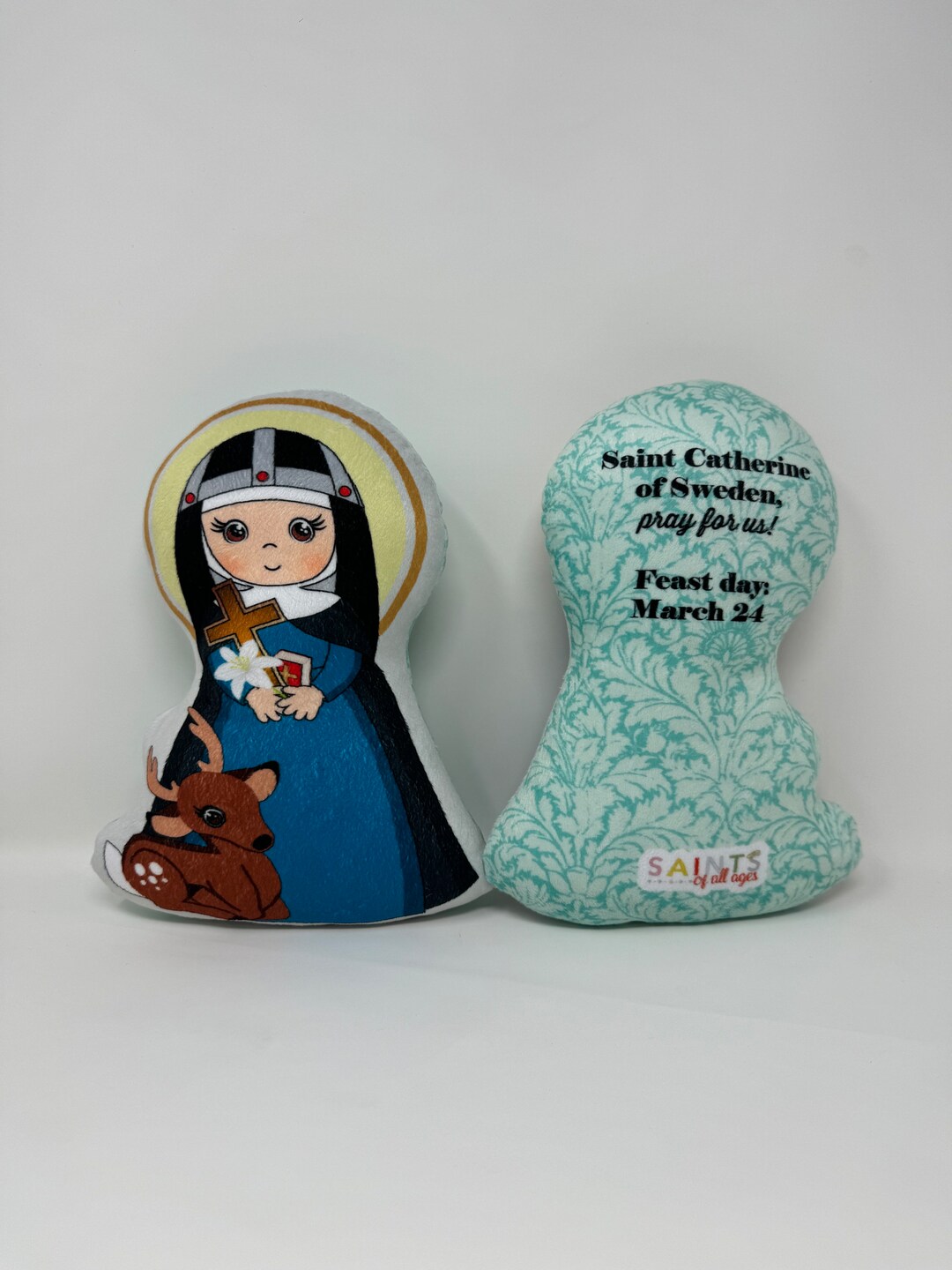 St. Catherine of Sweden Stuffed Saint Doll. Saint Gift. Easter Gift ...