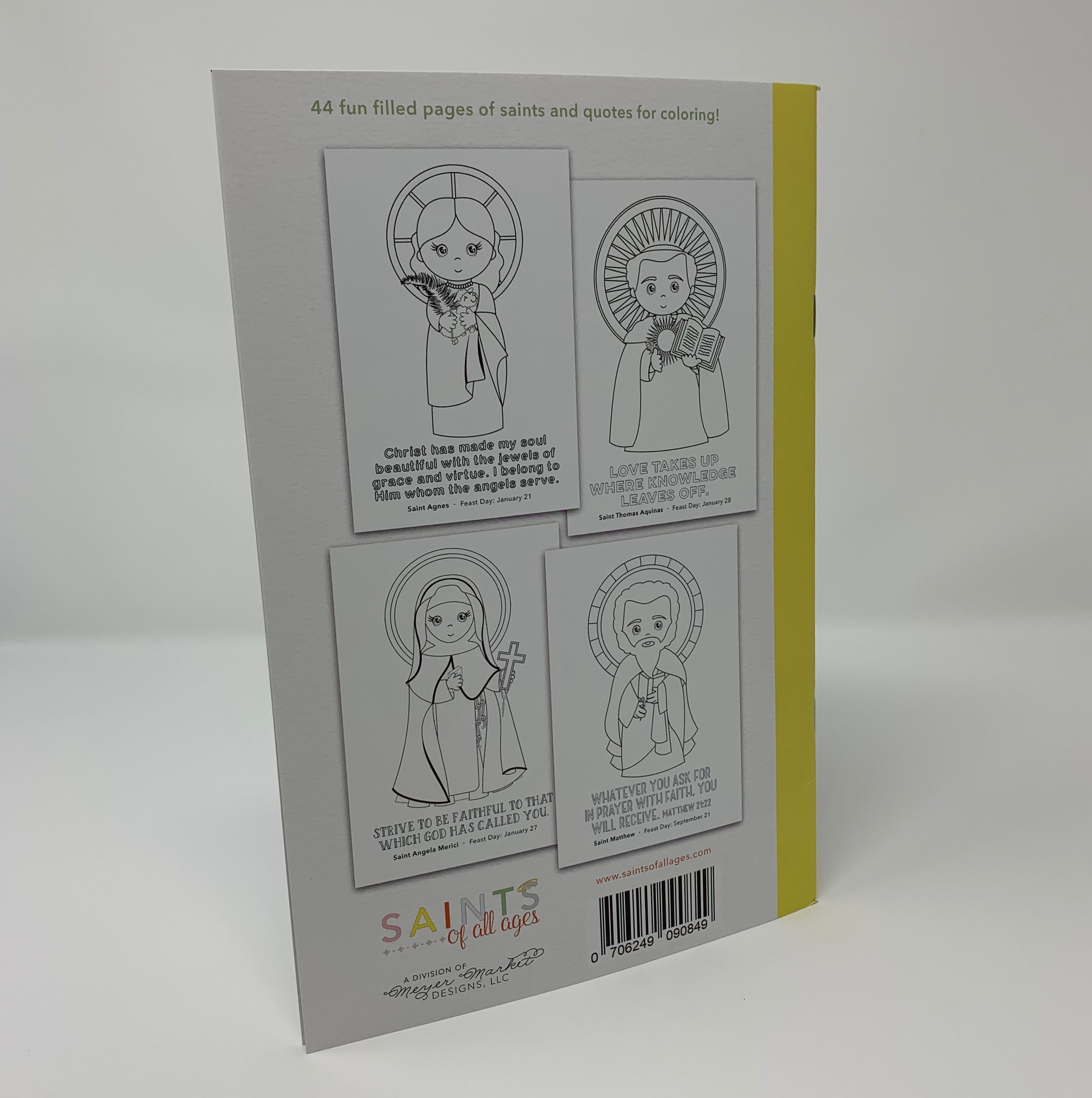 Catholic Saints Coloring Book Volume II. 6x9 Catholic Coloring Book ...