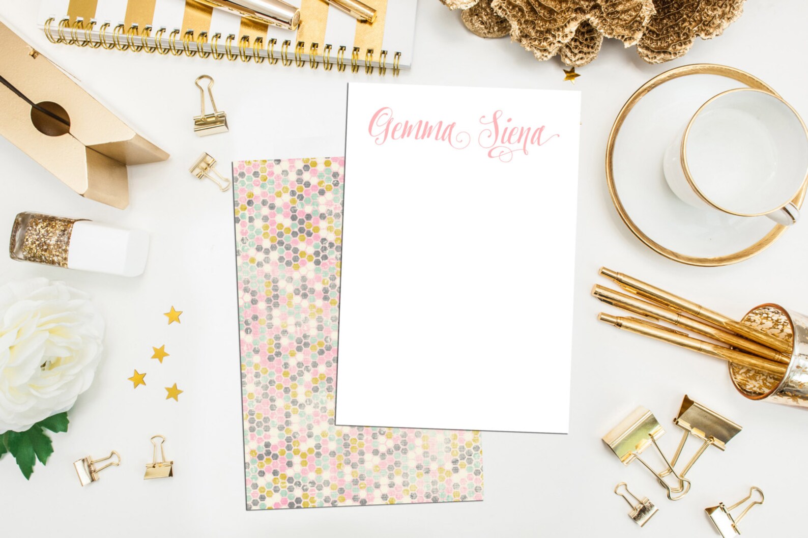 Customized Stationery Cards. Personal Stationery. Custom Notecard. Gift ...