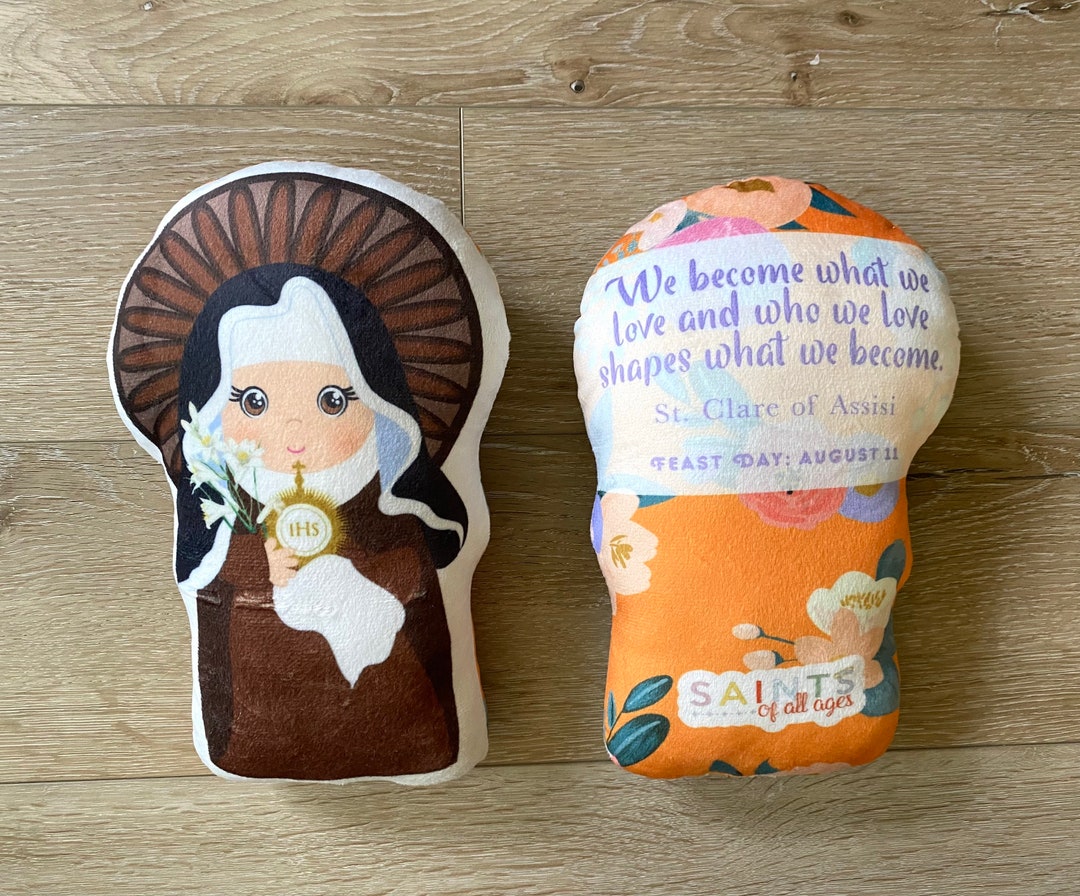 St. Clare of Assisi Stuffed Saint Doll. Saint Gift. Easter - Etsy
