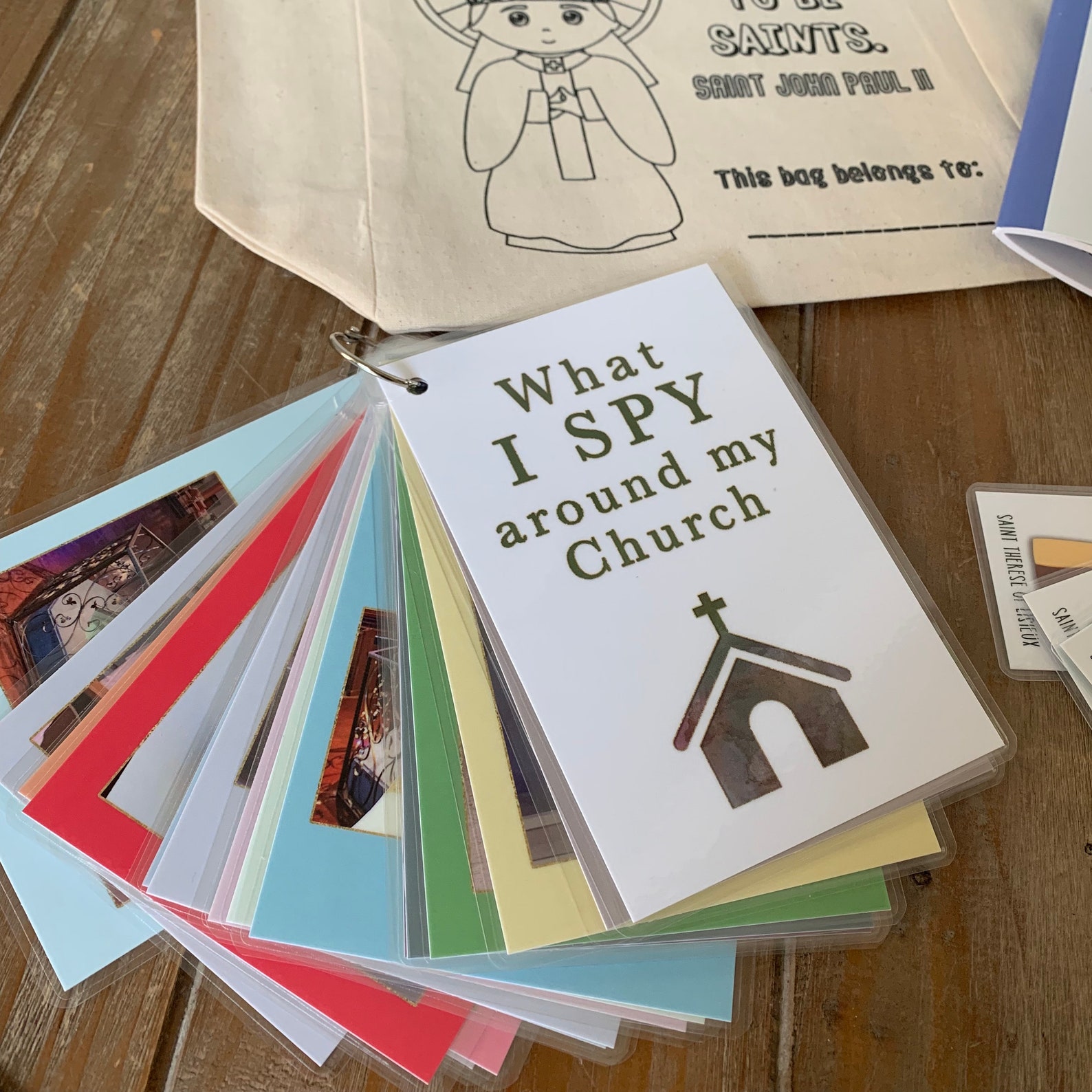 Mass Bag With Kids Coloring Tote Bag. Do Not Be Afraid to Be Saints ...
