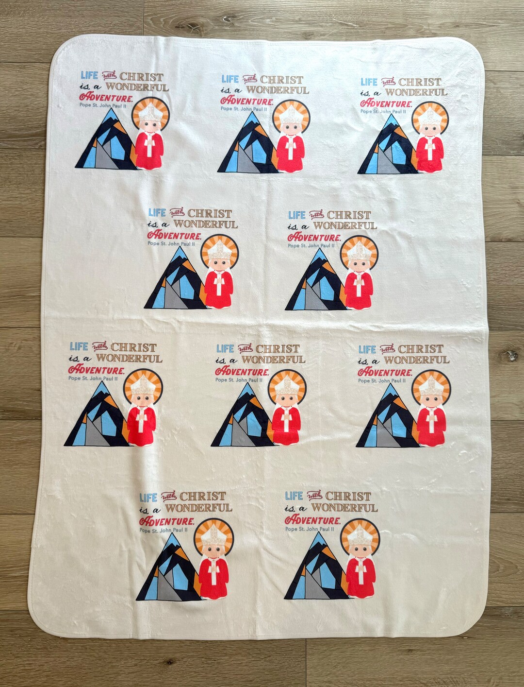 JPII Life With Christ is a Wonderful Adventure Ultra Soft Baby Towel ...