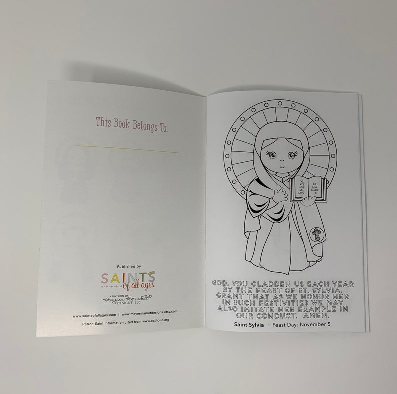 Catholic Saints Coloring Book Volume II. Catholic Coloring - Etsy