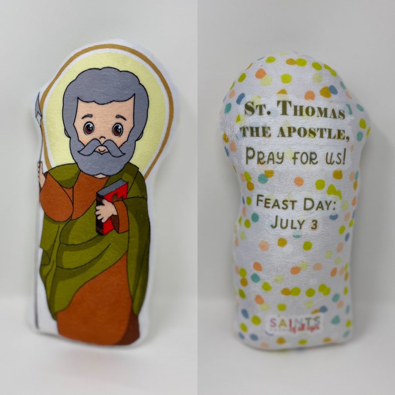 Saint Thomas the Apostle Stuffed Doll. Saint Gift. Easter Gift. Baptism ...