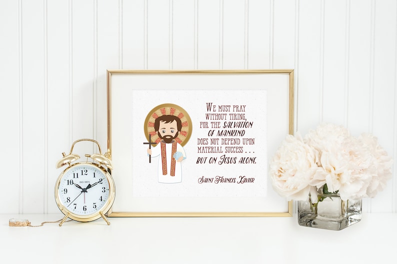 St Francis Xavier Poster Print. Saint Francis Xavier Wall Art | Etsy