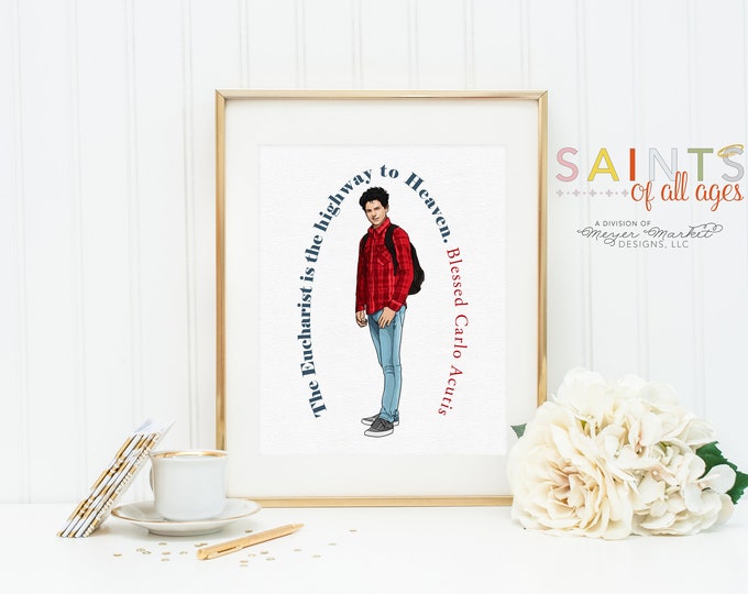 Blessed Carlo Acutis Vinyl Sticker Set - Etsy