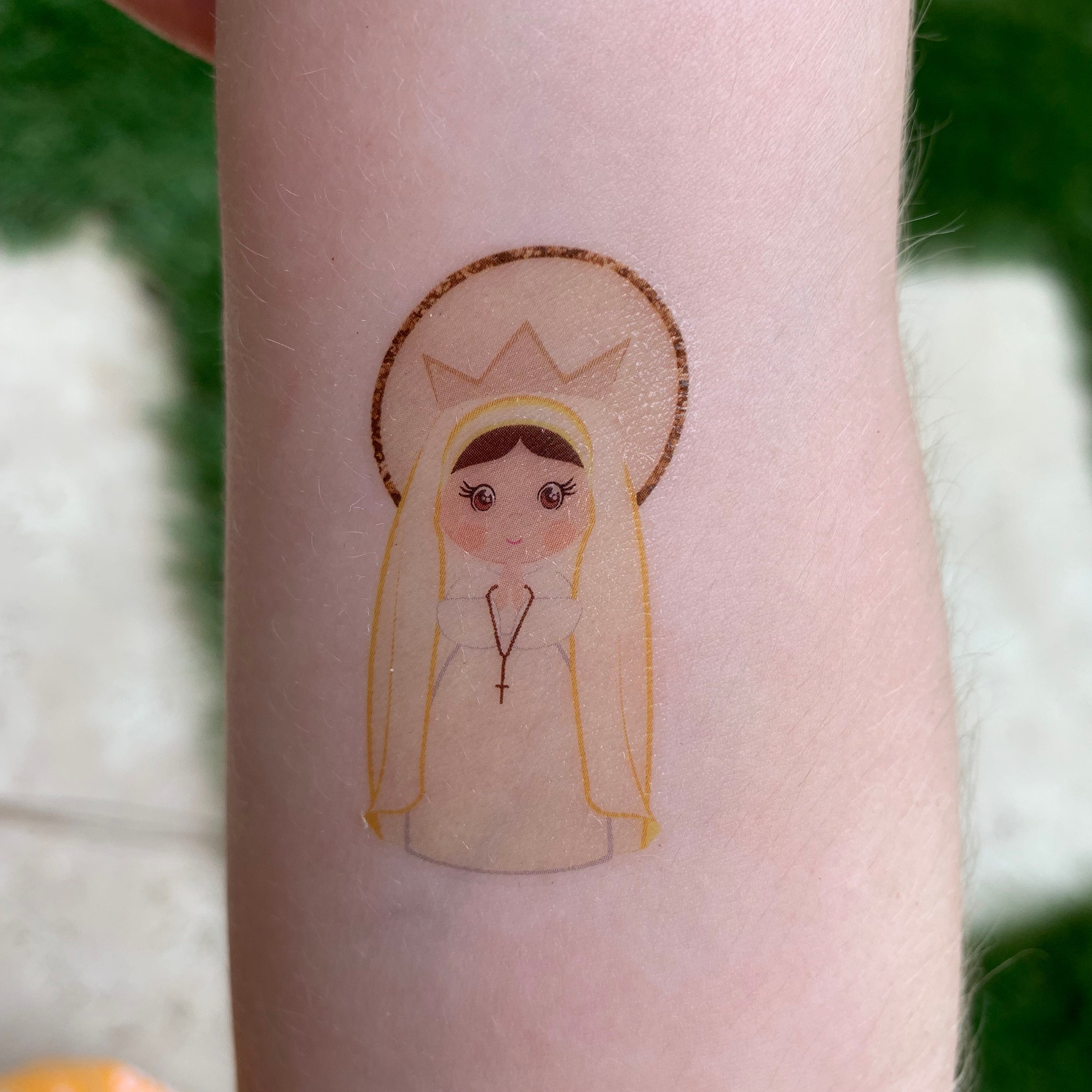 Mary Mother of God Temporary Tattoo Set. First Holy Communion - Etsy